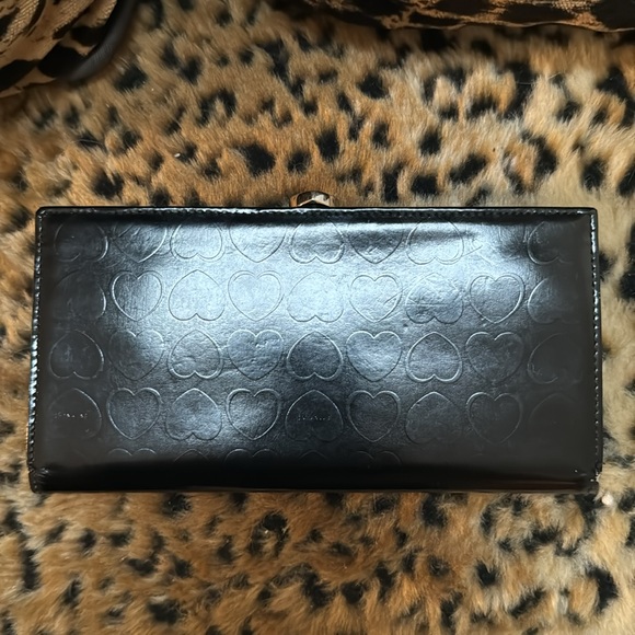 Lovcat | Bags | Walletlovcat Paris Black Leather With Many Compartments ...